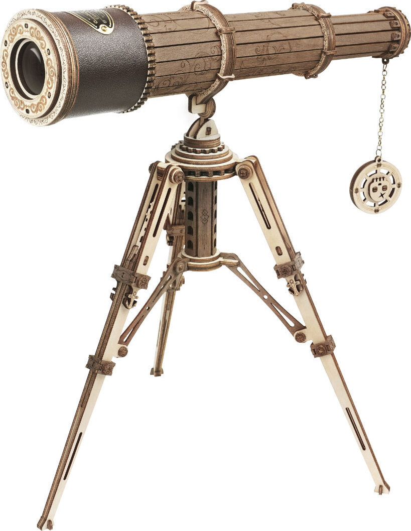 Mechanical Wood Models; Monocular Telescope